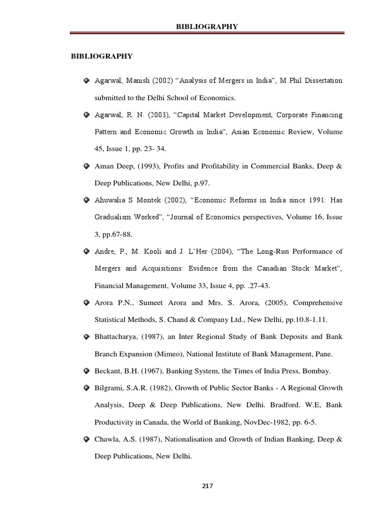 12 Bibliography | PDF | Reserve Bank Of India | Banks