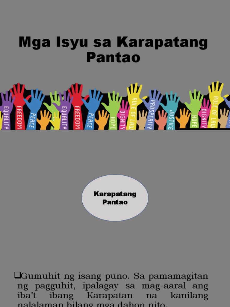 Mga Isyu Sa Karapatang Pantao | PDF