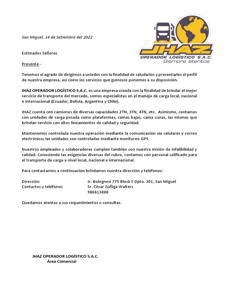 Presentacion Jhaz CZ | PDF
