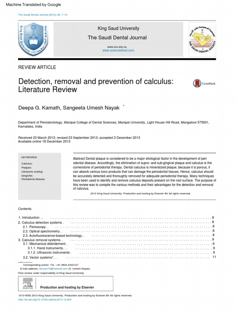 Kamath 2014 | Download Free PDF | Periodontology