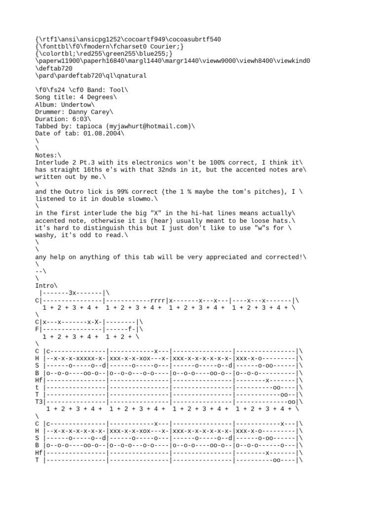 4 Degrees | Download Free PDF | Musical Forms | Songs