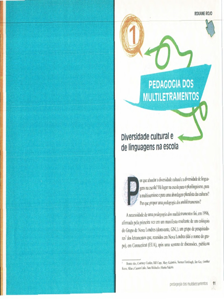 Pedagogia Dos Multiletramentos 1 Roxane Rojo | PDF | Comunicação humana ...