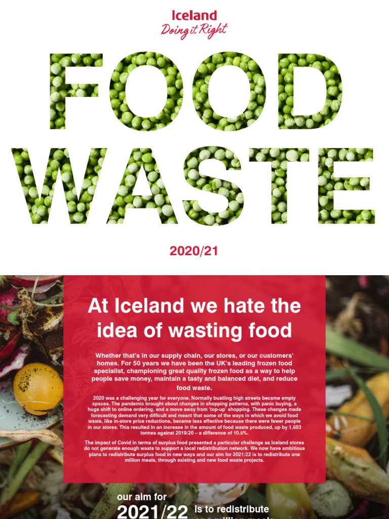 Iceland 2020 Food Waste Report | PDF | Waste | Shelf Life