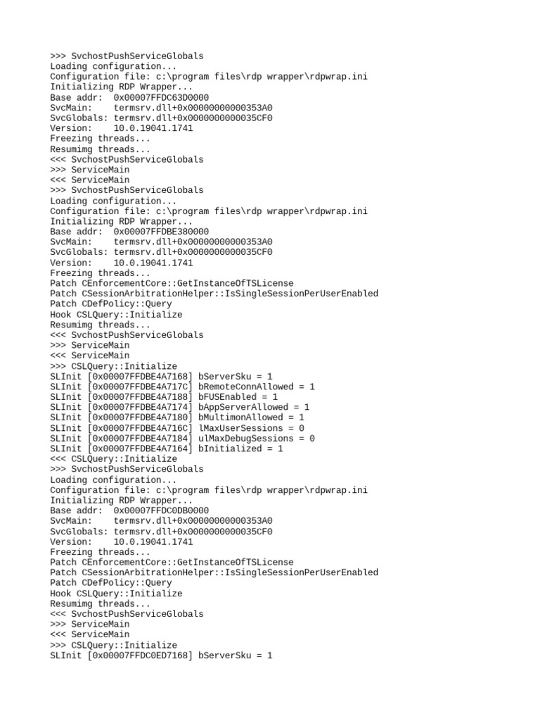 Rdpwrap | PDF | Software | Computing