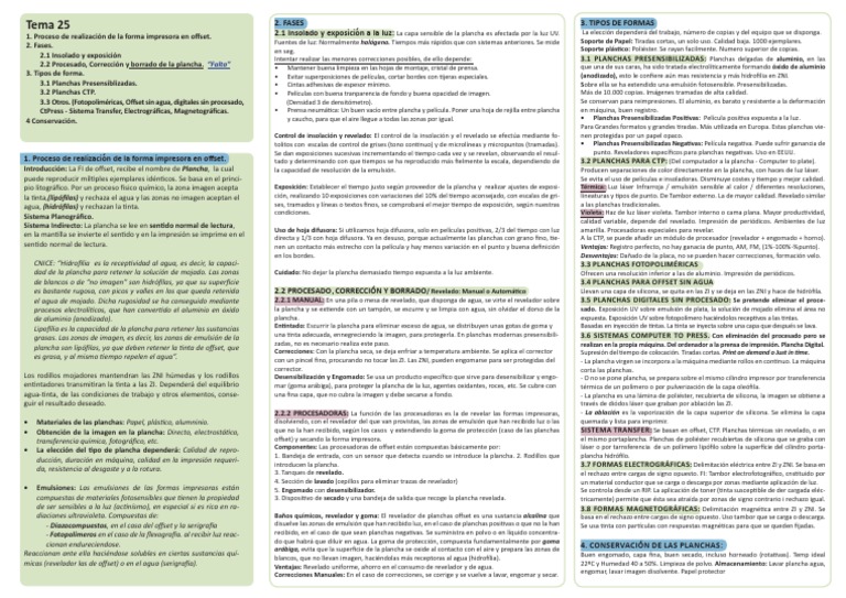 Tema 25 Esquema FI Offset | PDF | Impresión | Publicación