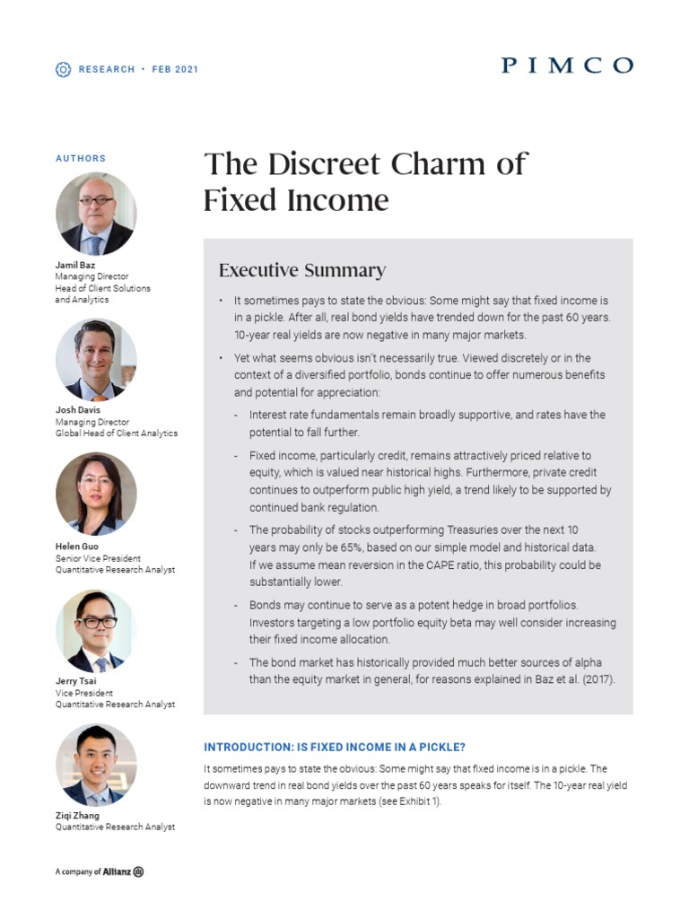 PIMCO Research Baz Davis Guo Tsai Zhang Feb2021 | PDF | Yield (Finance ...