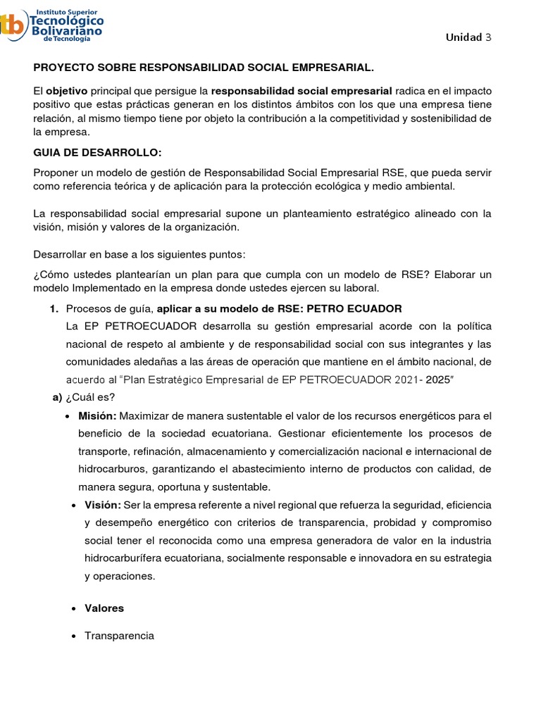 Modelo de RSE | PDF | Responsabilidad social corporativa | Sustentabilidad