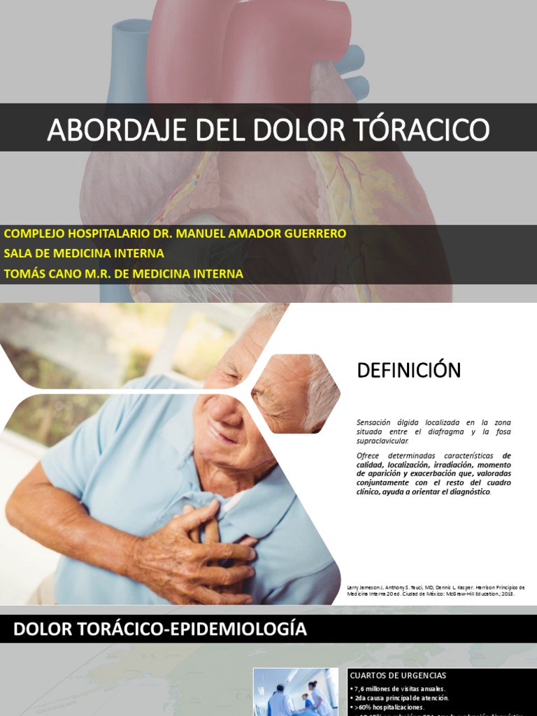 Abordaje Del Dolor Torácico | PDF | Infarto de miocardio | Neumonía