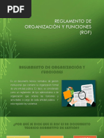 PPT Reglamentos de Organizacion y Funciones Rof | PDF | Regulación | Planificación