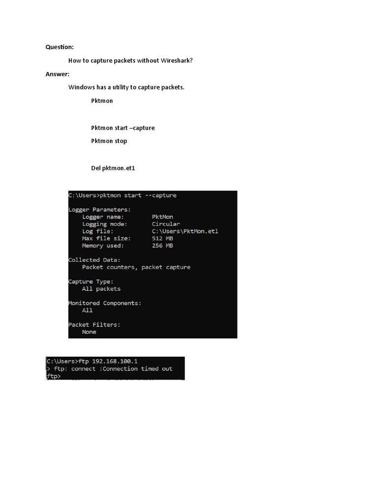 Packet Capture On Windows Machine | PDF Packet Capture On Windows Machine | PDF