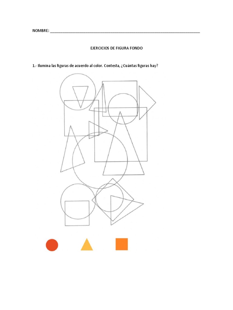 Ejercicios Figura Fondo | PDF