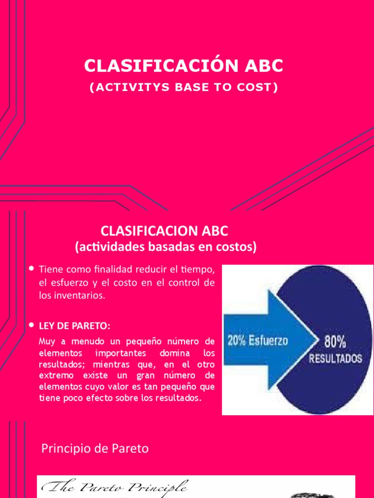 Clasificacion ABC | PDF | Inventario | Negocios económicos