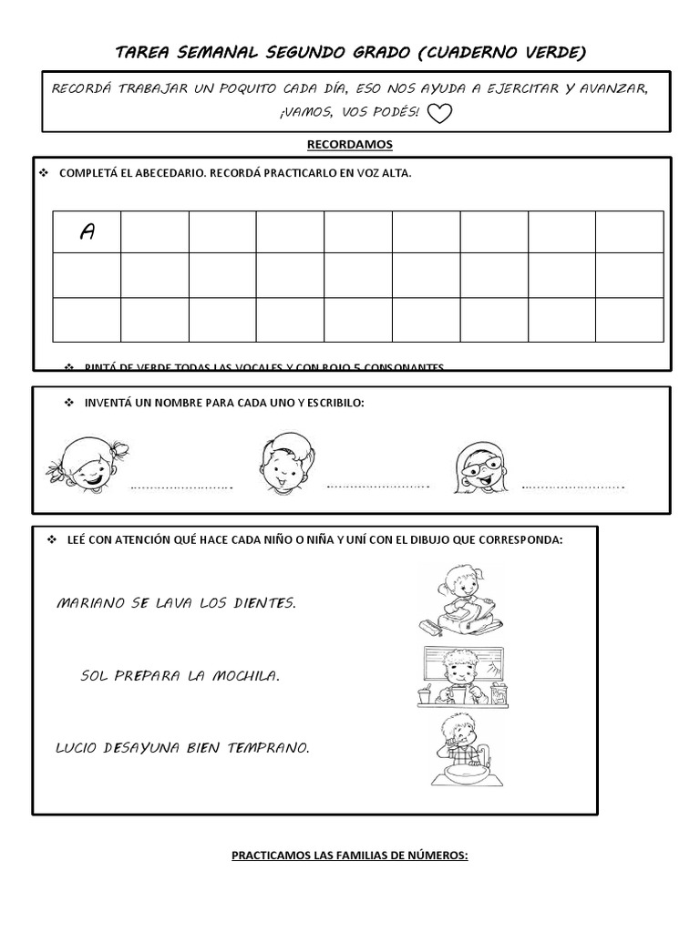 Tarea Semanal Segundo (Semana Del 14 de Marzo | PDF