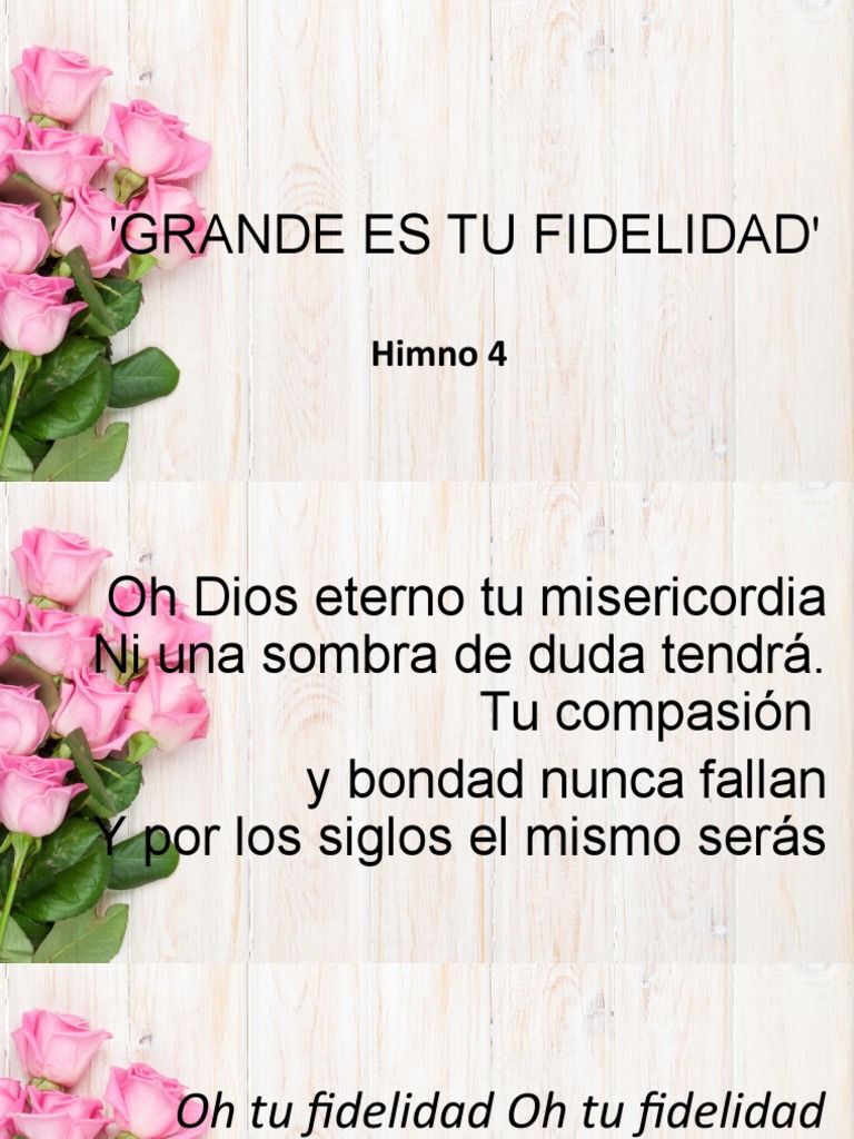 4) - Grande Es Tu Fidelidad | PDF