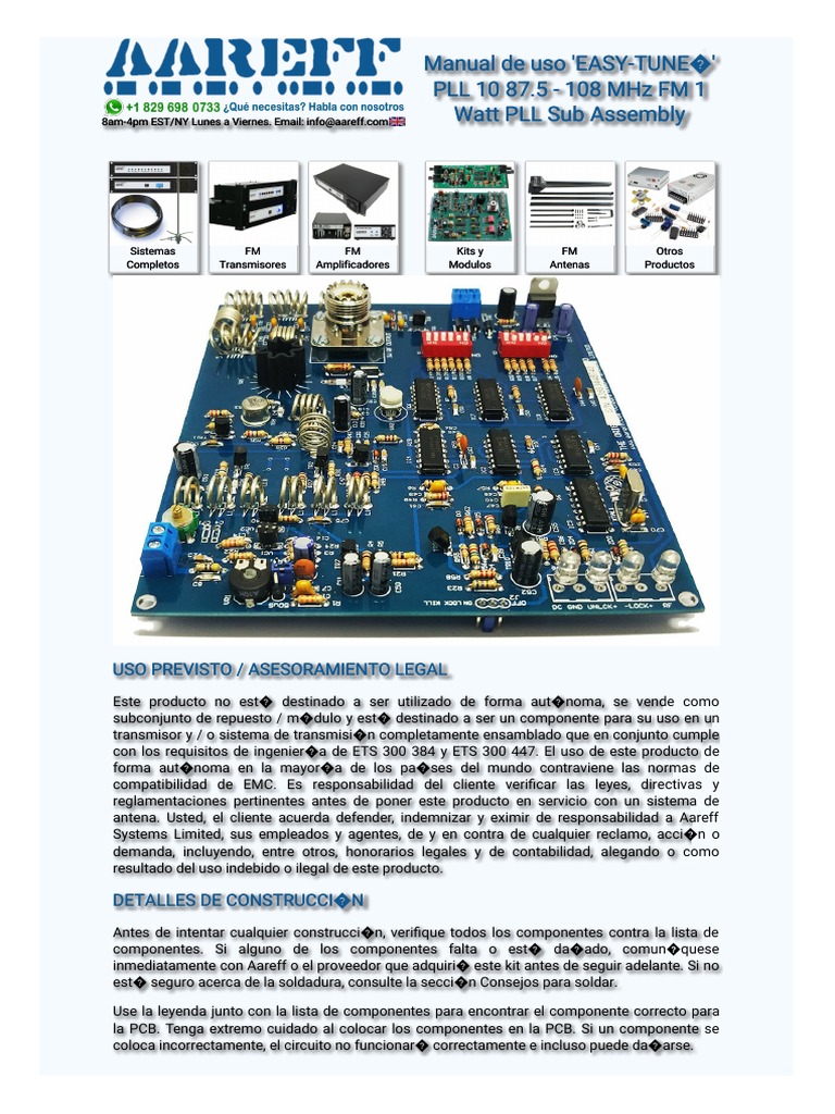 Manual - PLL Veronica VER 10 Español | PDF | Placa de circuito impreso ...