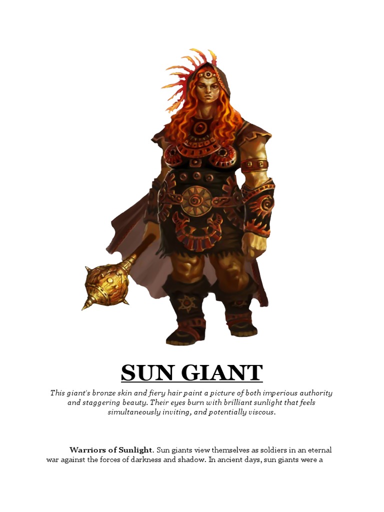 Sun Giant | PDF | Demons | Sun