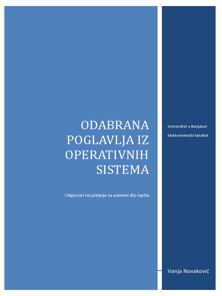 OPOS Usmeni 01 | PDF
