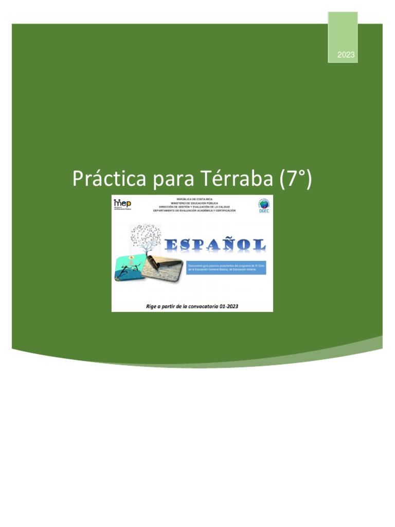Practica para Terraba 7deg 2 | PDF