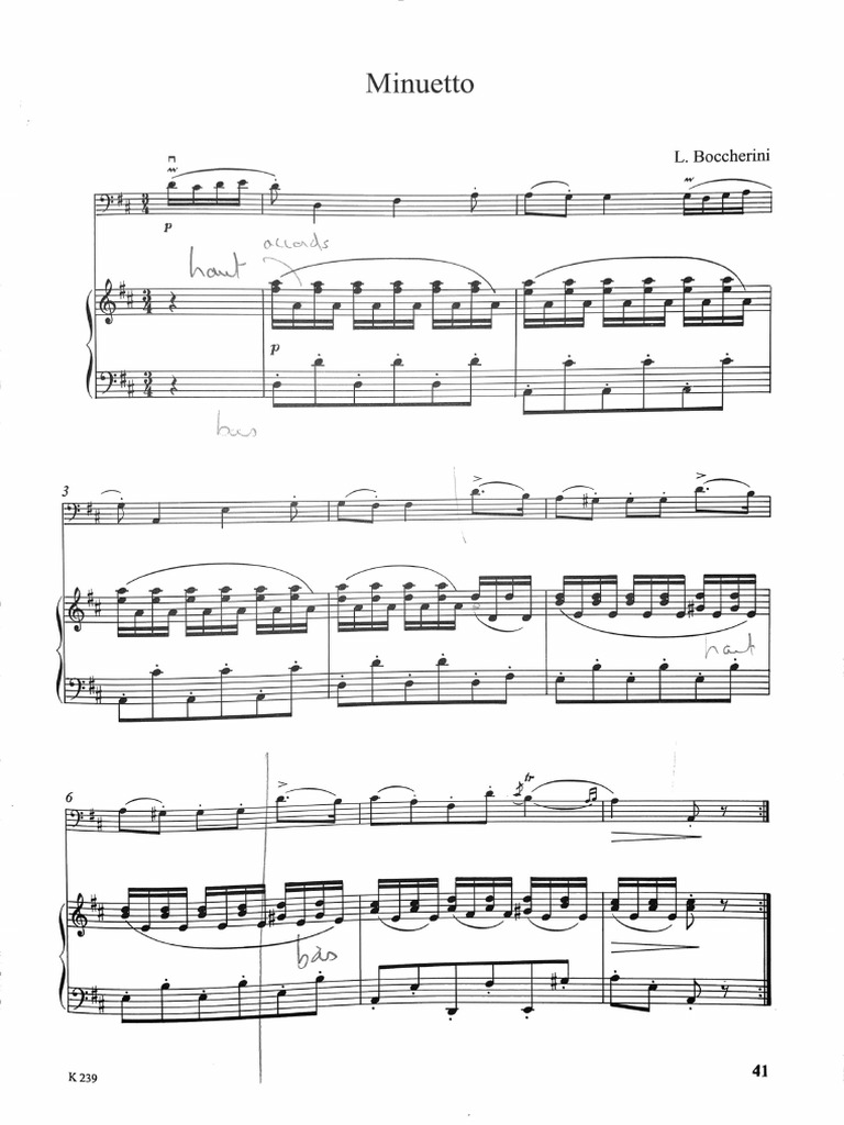 Boccherini Menuet | PDF