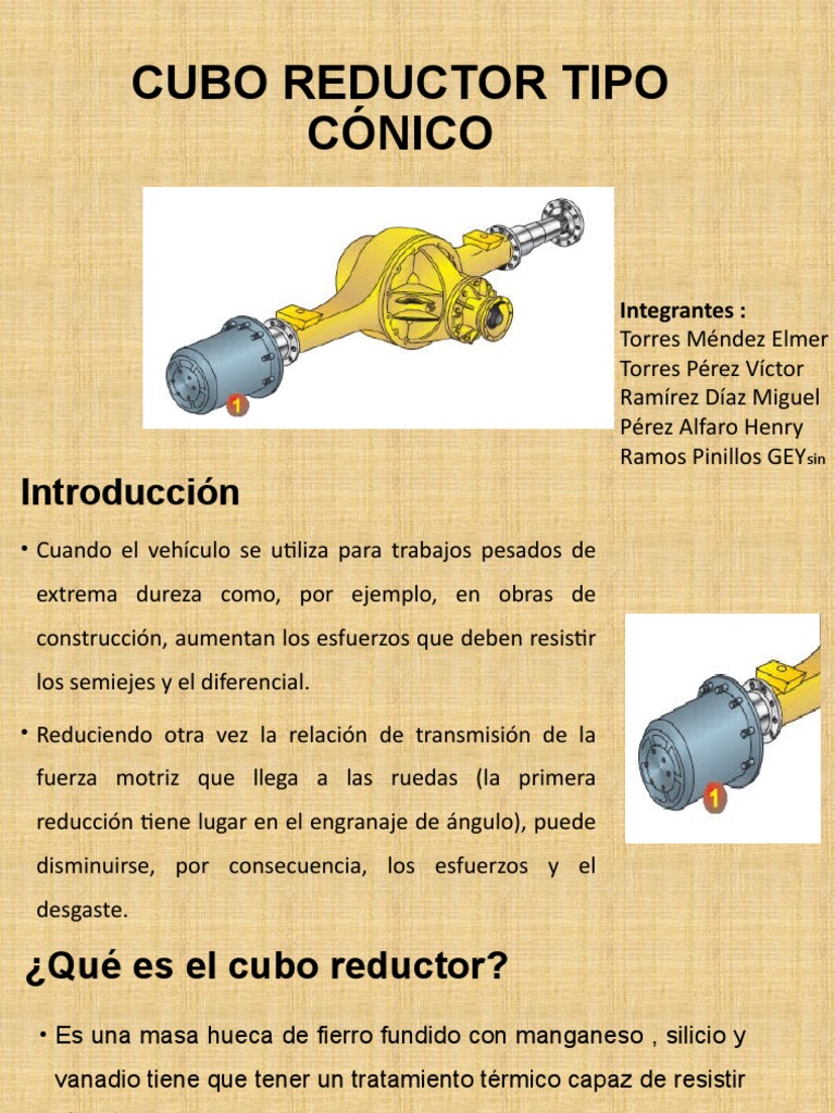 Cubo Reductor | PDF | Engranaje | Rodamiento (Mecánico)