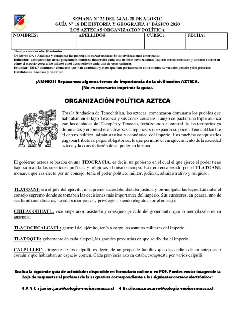 Organización Política Azteca | PDF | Historia