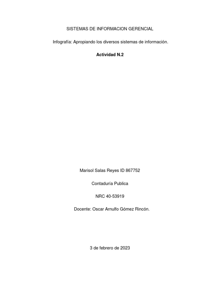 Actividad N. 2 Infografia | PDF