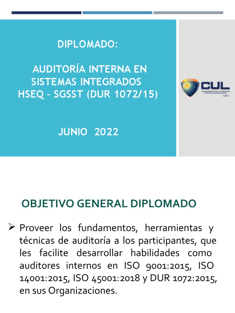 Modulo I - Fundamentos Iso 9001v2015 Iso 14001v2015 e Iso 45001v2018 ...