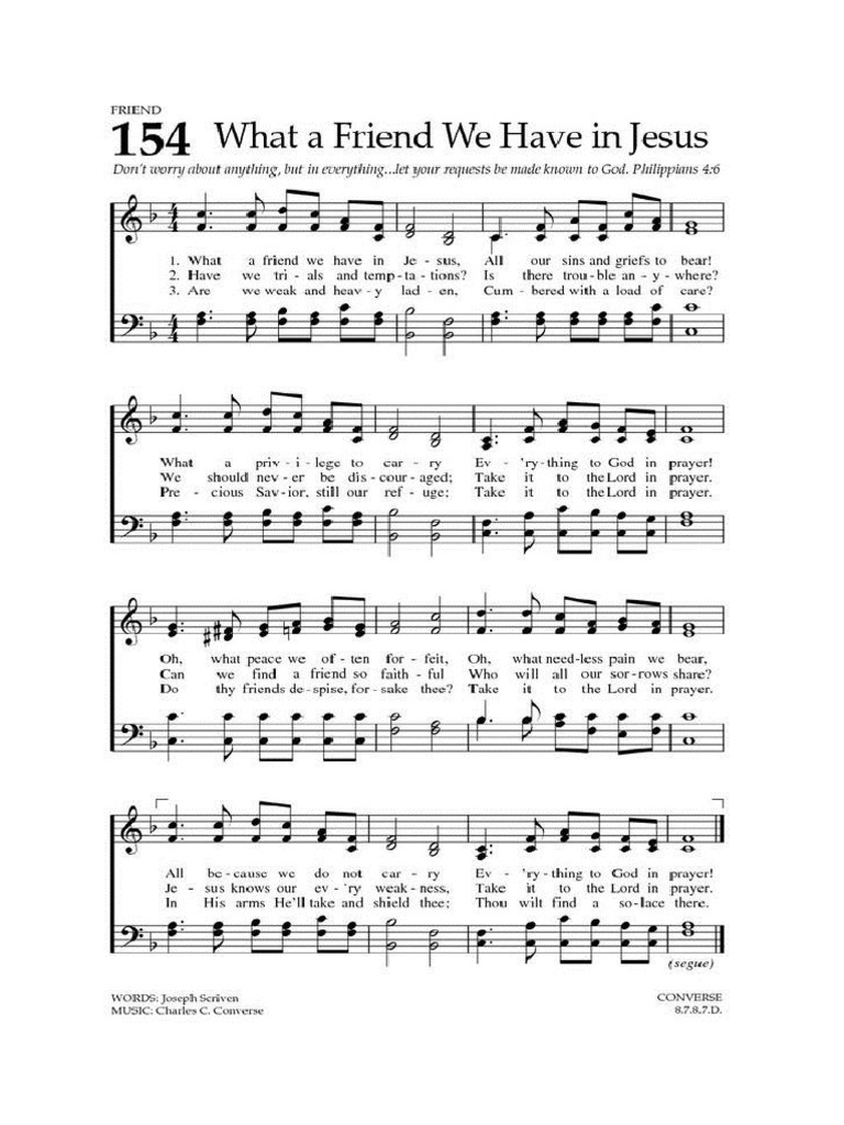 What A Friend We Have in Jesus | PDF