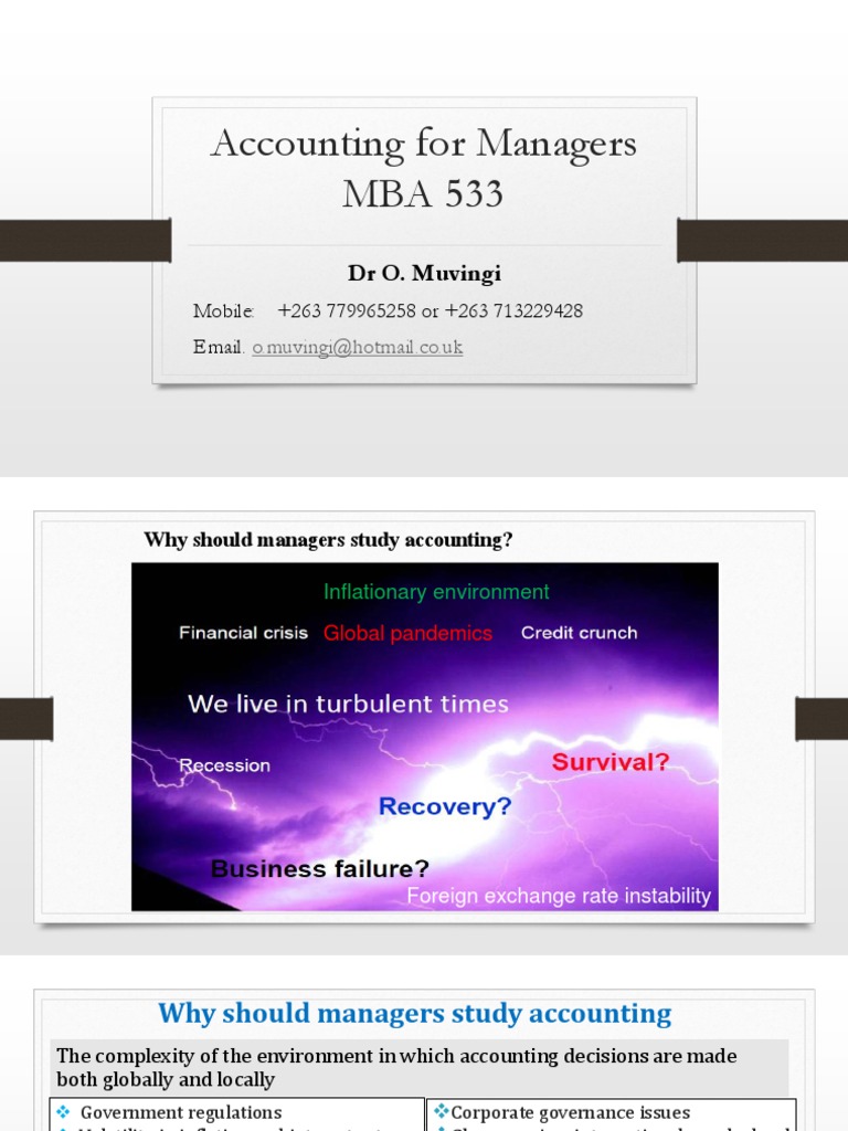 Accounting Essentials for Managers | PDF | Accounting | Management ...