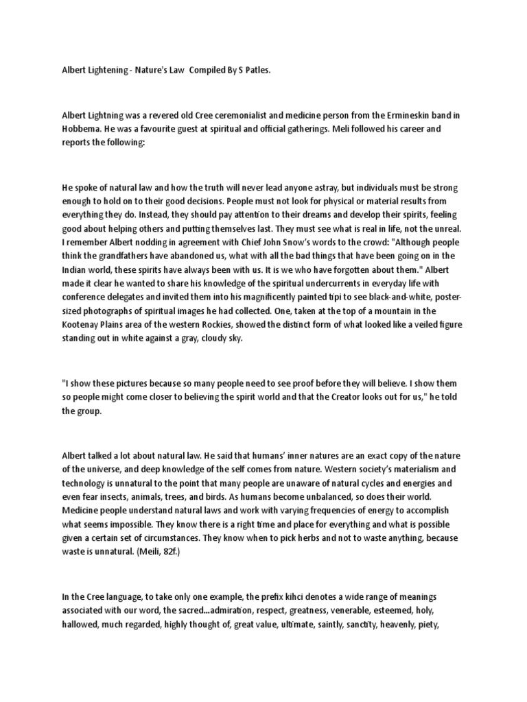 Albert Lightning Compiled by S. Patles | PDF | Knowledge | God