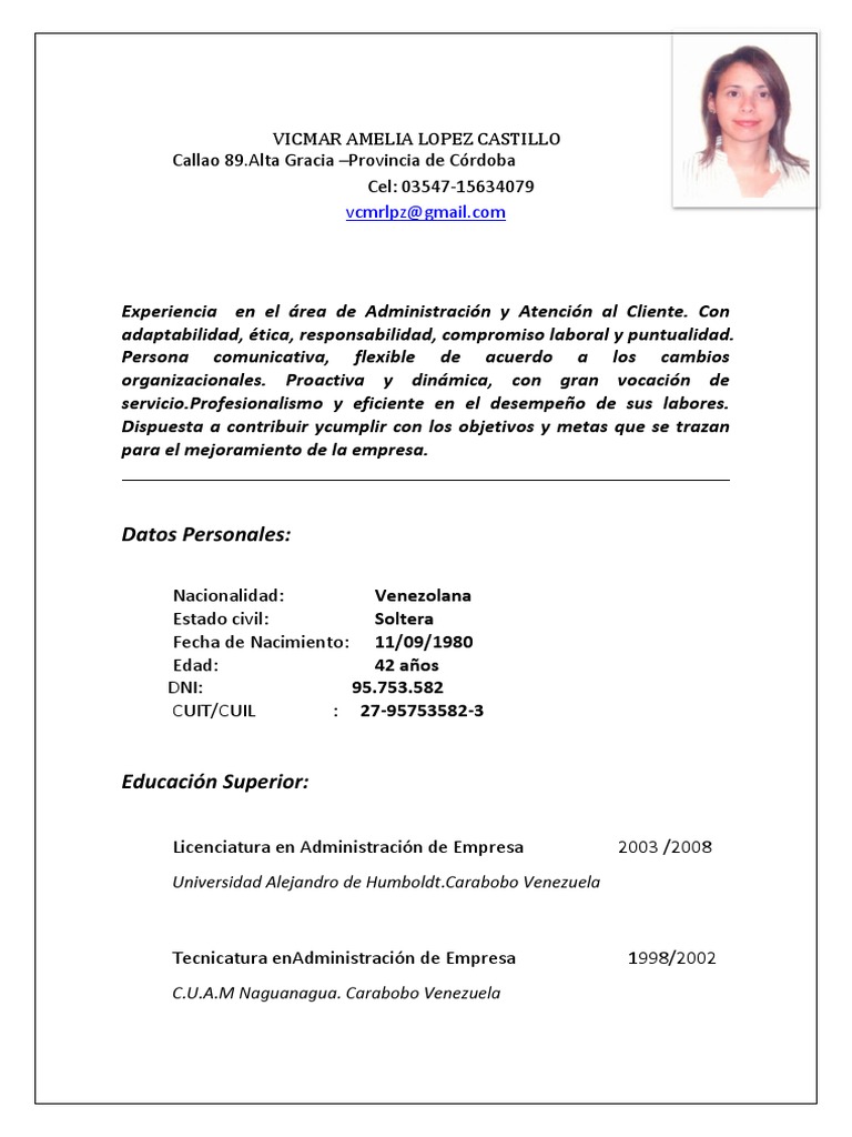 Perfil Profesional de Vicmar López | PDF | Business | Negocios económicos