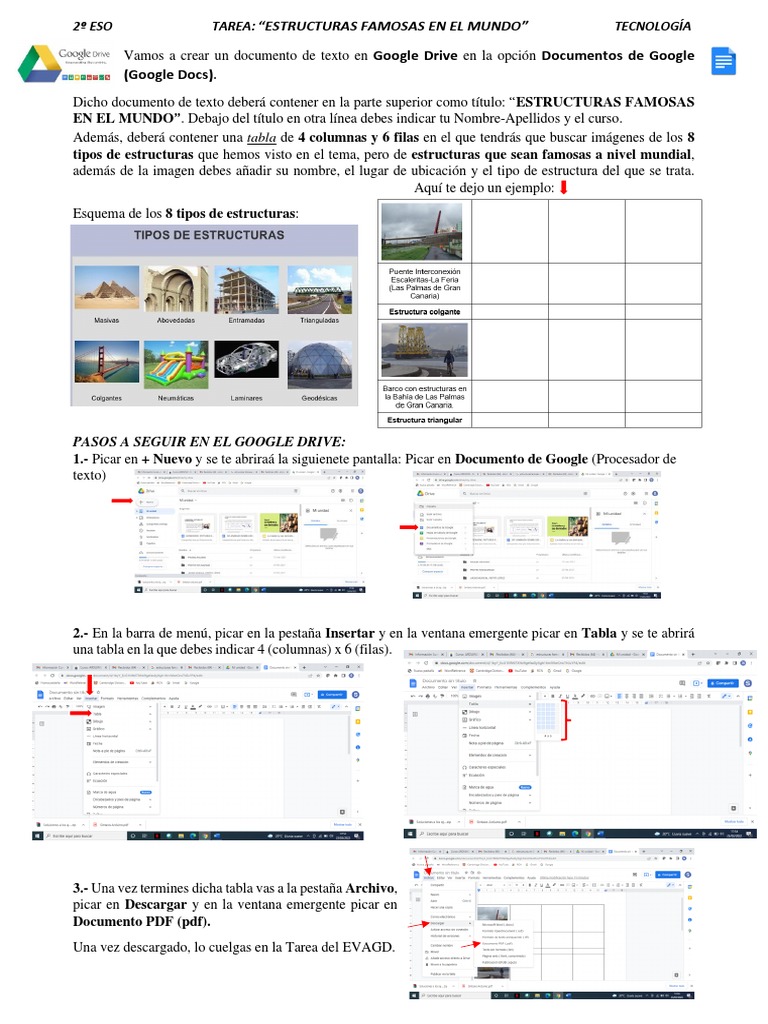 2º Eso-Estructuras Famosas en El Mundo | PDF
