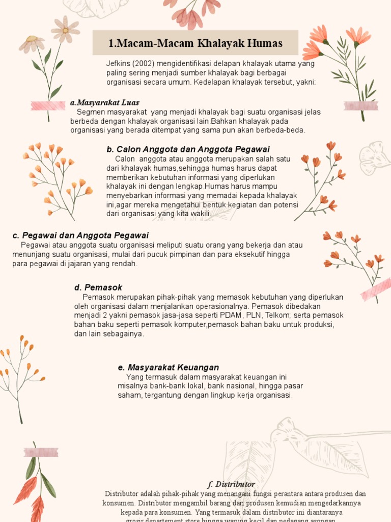 Macam-Macam Khalayak Humas | PDF