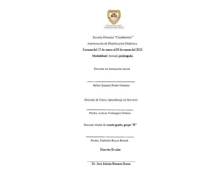 Hoja de firmas | PDF