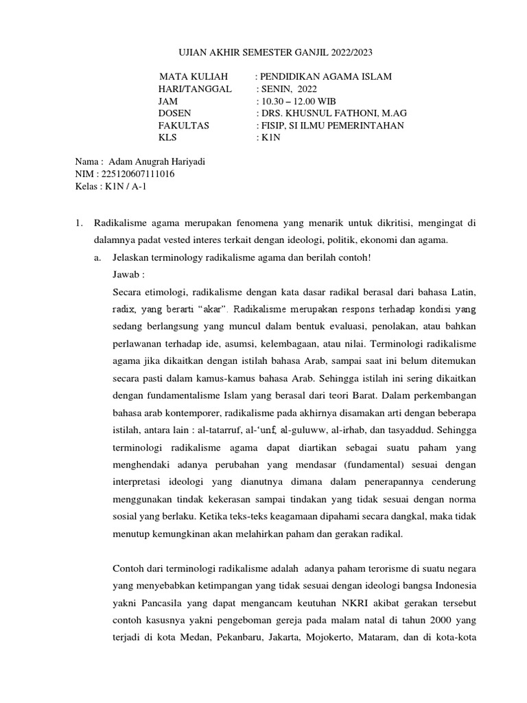 Adam Anugrah Hariyadi | PDF