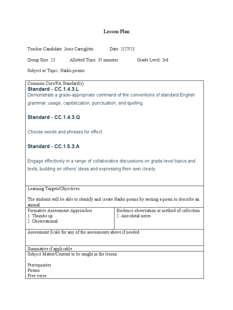 Haiku Poetry Unit | PDF | Poetry | Haiku