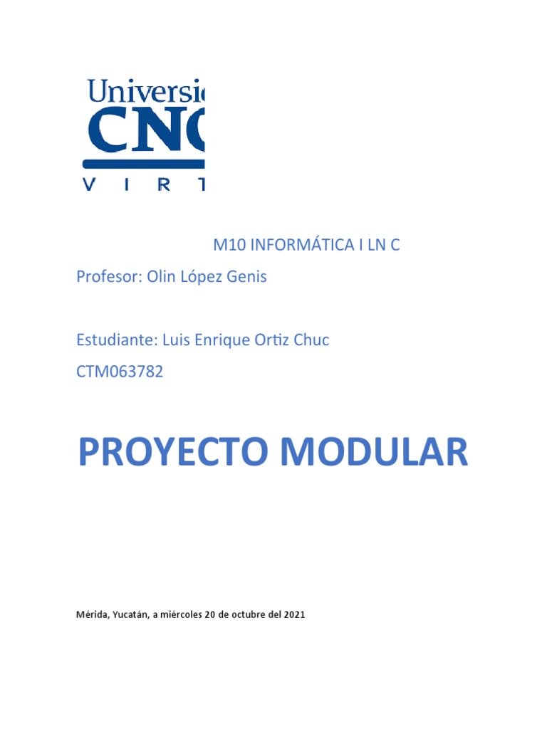 Proyecto Modular | PDF | La seguridad informática | Seguridad