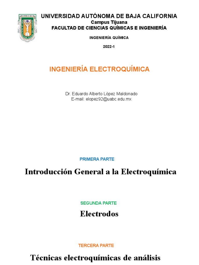Primera Parte - Notas de Clase - IEQ | PDF | Redox | Electroquímica