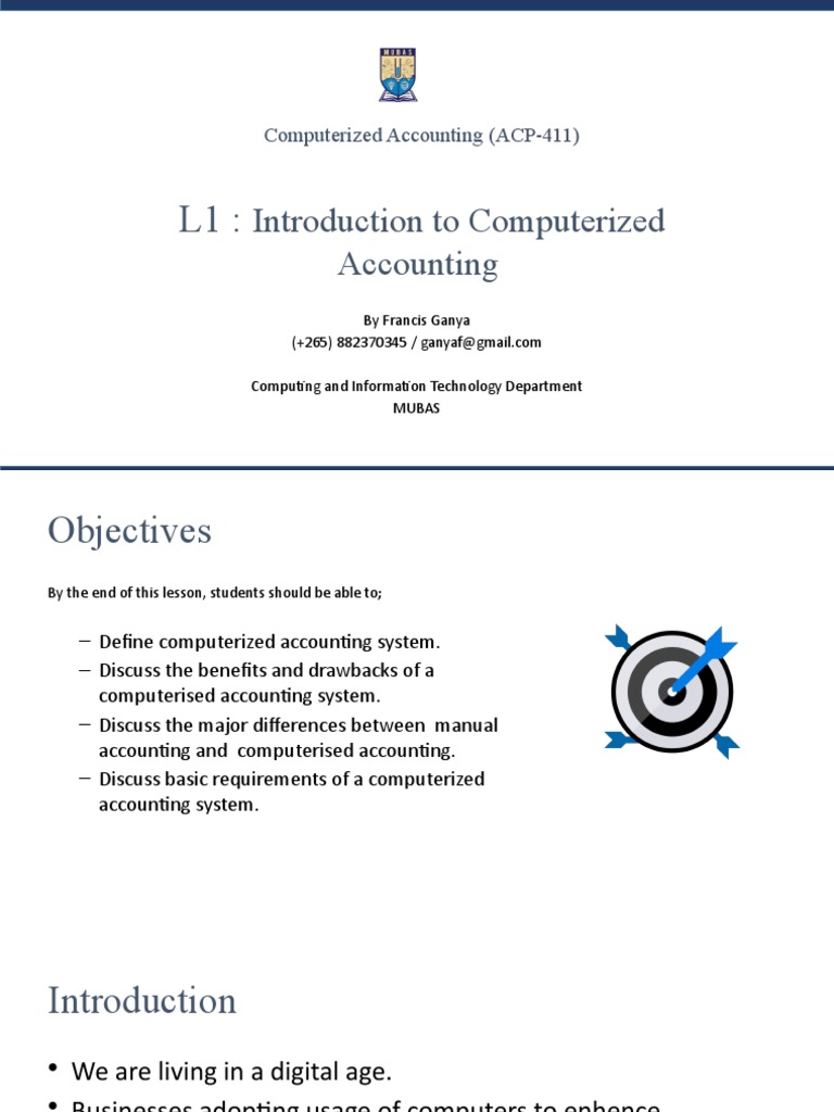 Introduction To Computerized Accounting | PDF | Accounting | Database Transaction