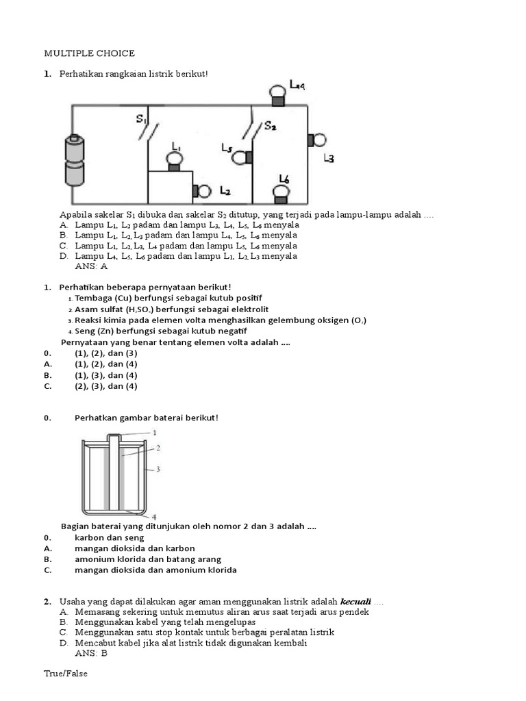 Lat3 Sumber Arus Listrik | PDF