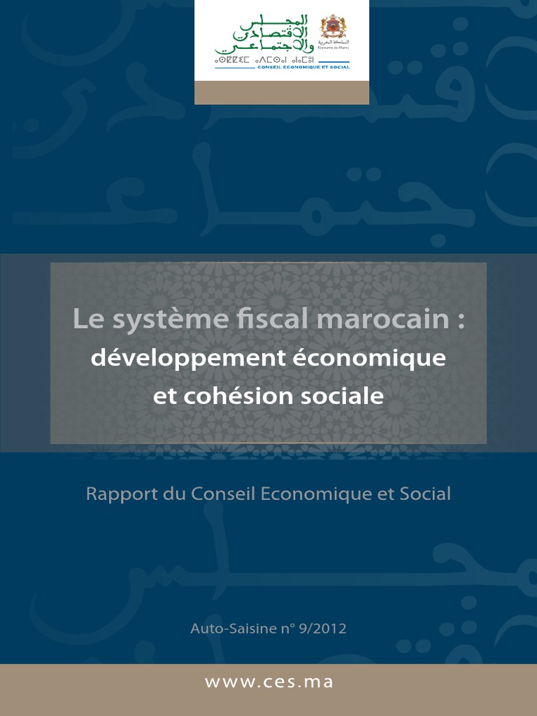 Le Systeme Fiscal Marocain Developpement | PDF | Impôts | Taxe sur la ...
