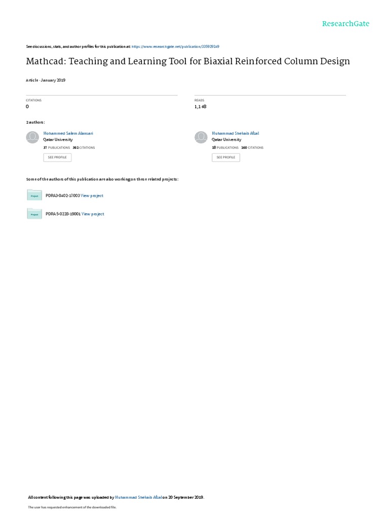 Mathcad: An Effective Tool for Teaching and Learning Reinforced ...