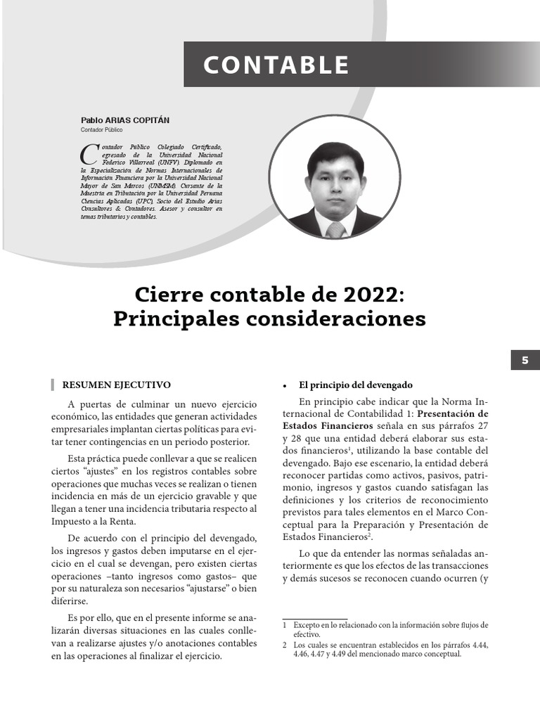 Cierre Contable 2022 | PDF | Contabilidad | Depreciación