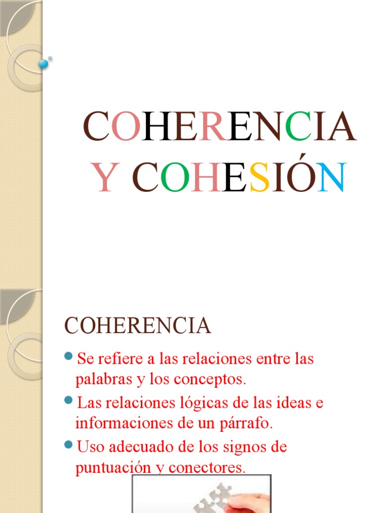 Coherencia y Cohesion | PDF | Lingüística