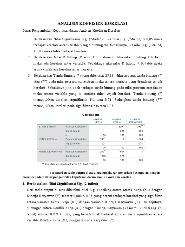 Analisis Koefisien Korelasi | PDF | Metode & Bahan Ajar