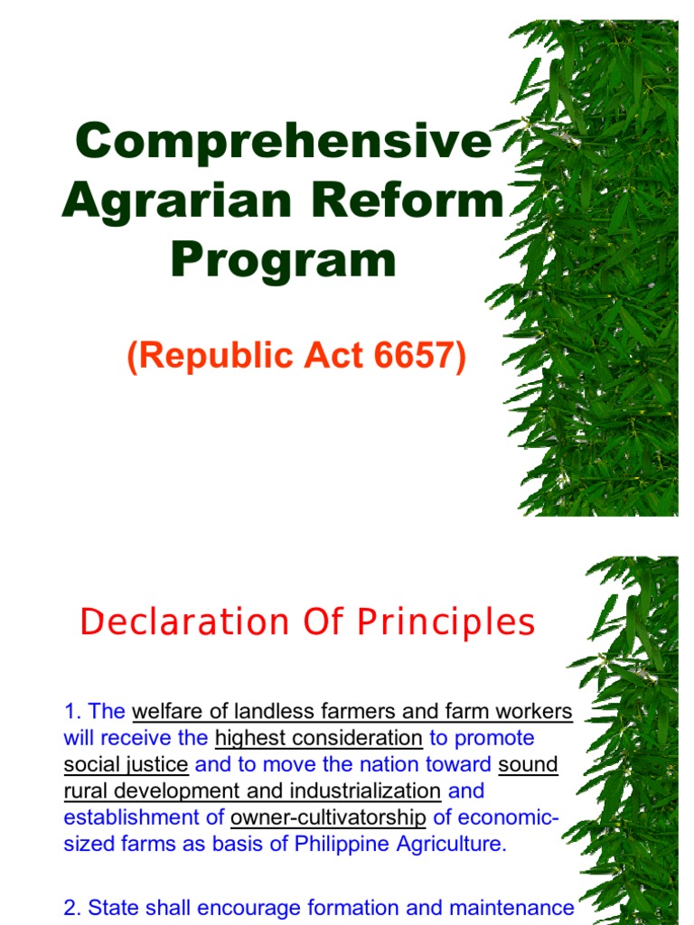 Comprehensive Agrarian Reform Program | Agriculture | Farms