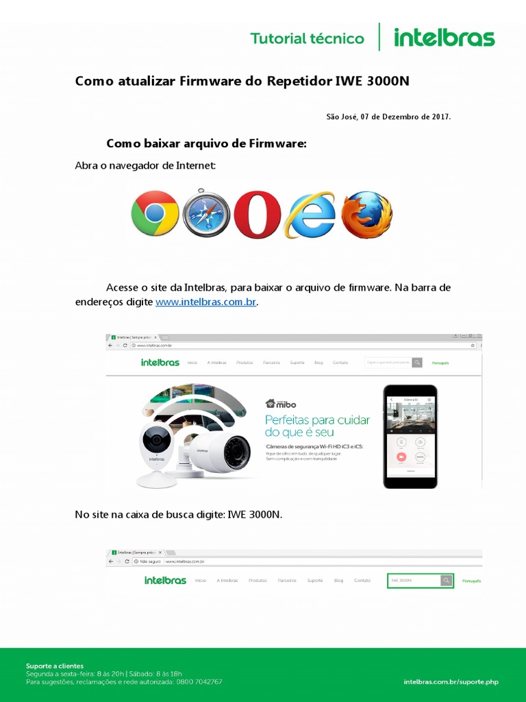 Atualização de Firmware IWE 3000N | PDF