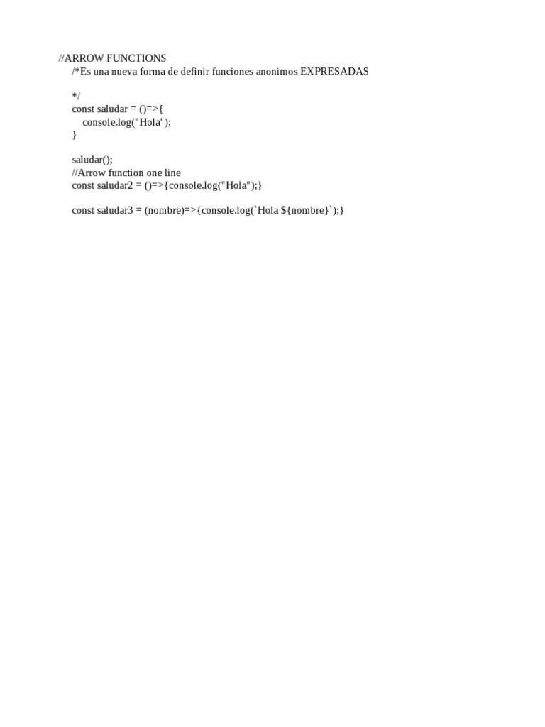 Arrow Functions | PDF Arrow Functions | PDF