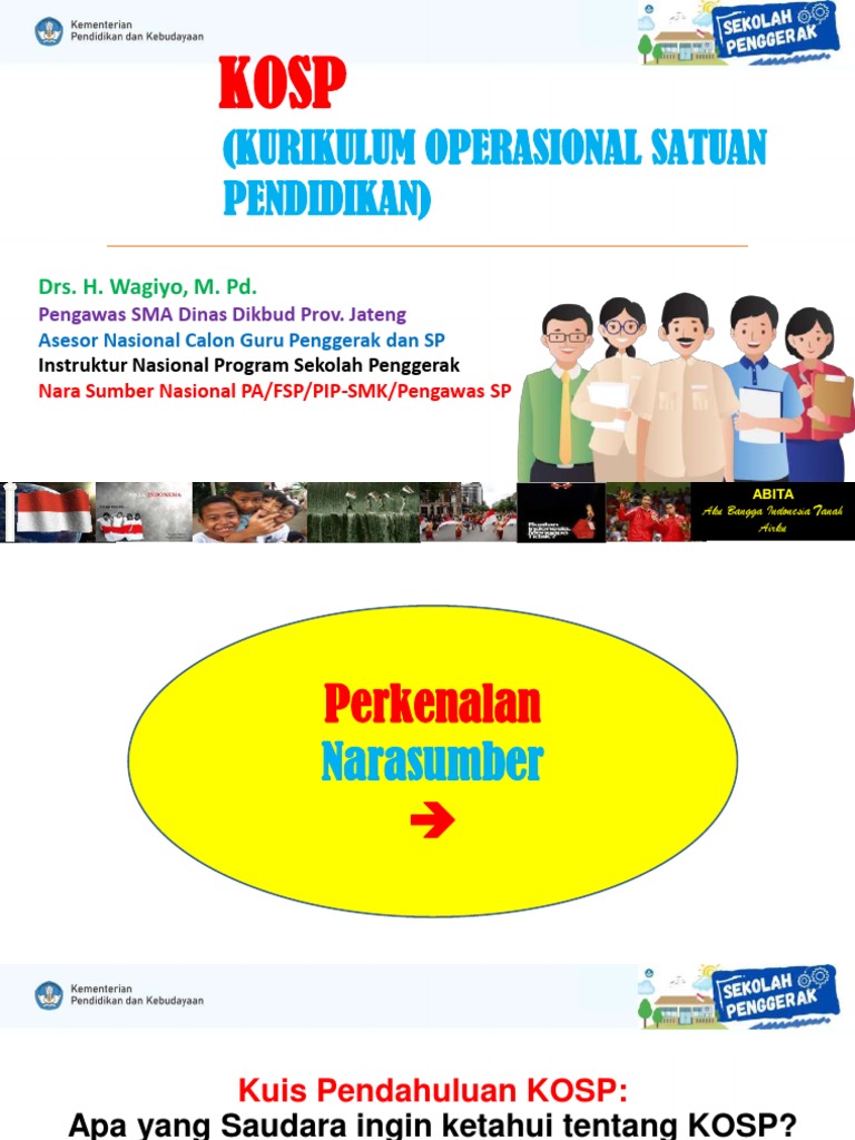 Penyusunan KOSP Kurikulum Operasional Satuan Pendidikan | PDF