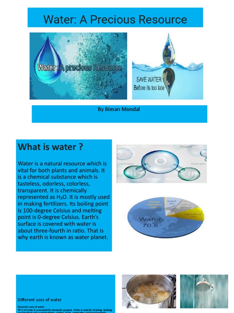 Understanding Water's Importance and Uses | PDF | Water | Fresh Water